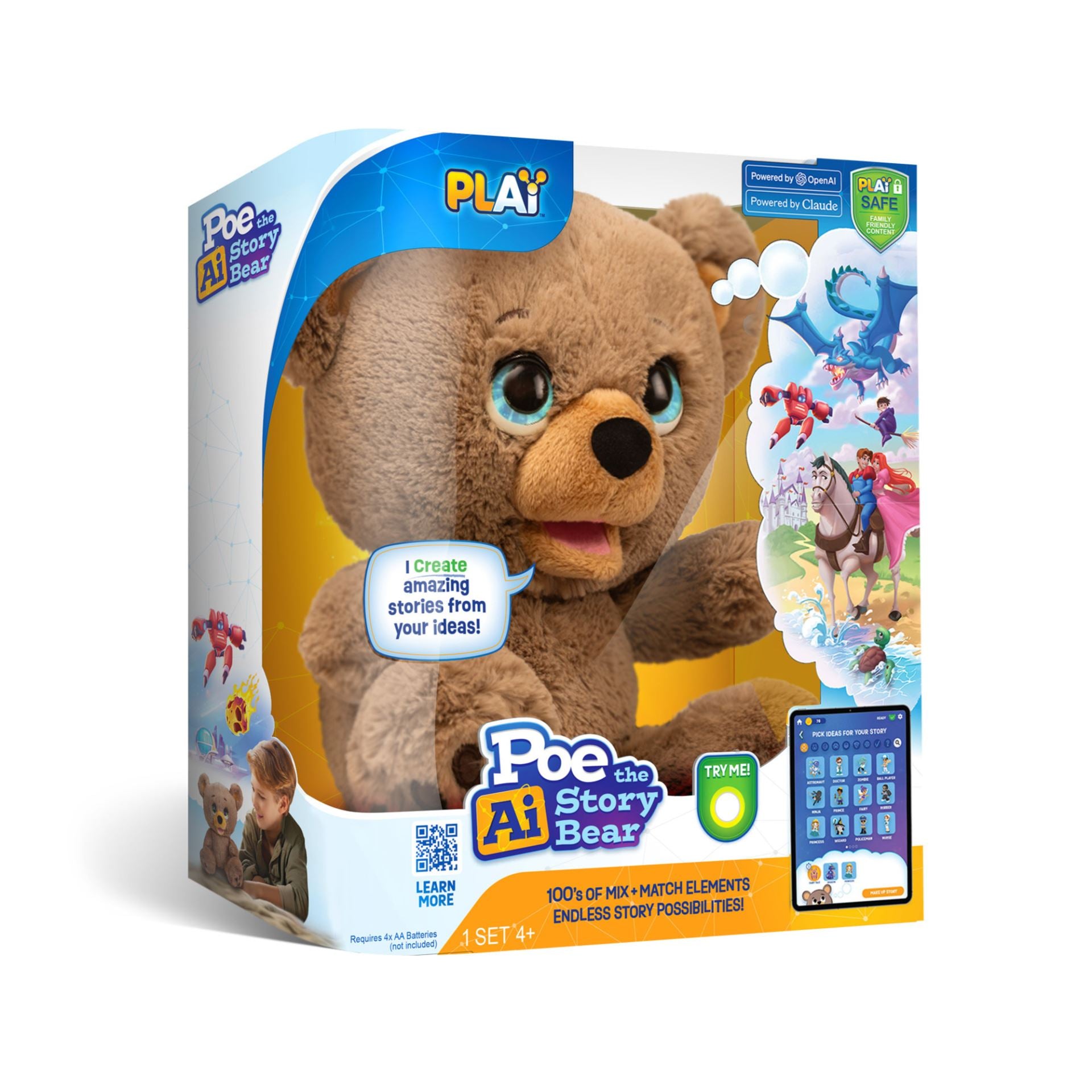 Play-I Poe Interactive AI Bear – Hurryskurry.com